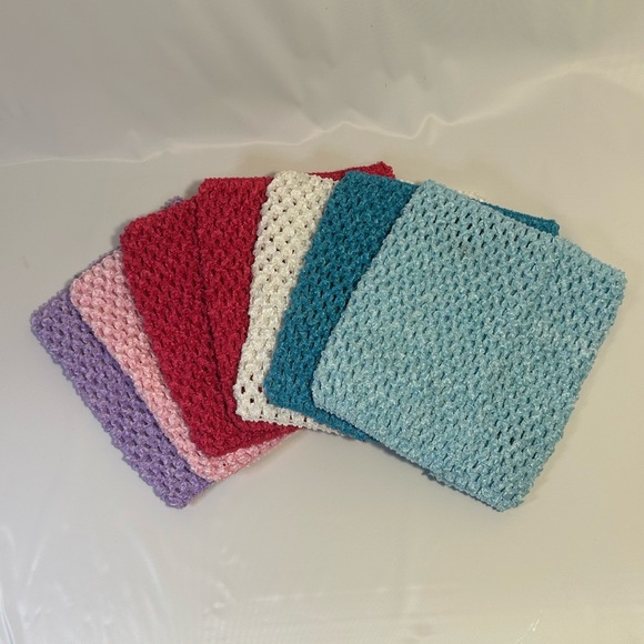 Accessories | Set Of 7 Elastic Crochet Tutu Tube Chest Wrap New | Poshmark